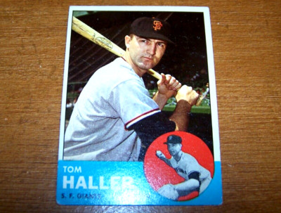 1963 Tom Haller Topps Baseball Card #85 VGC! | eBay
