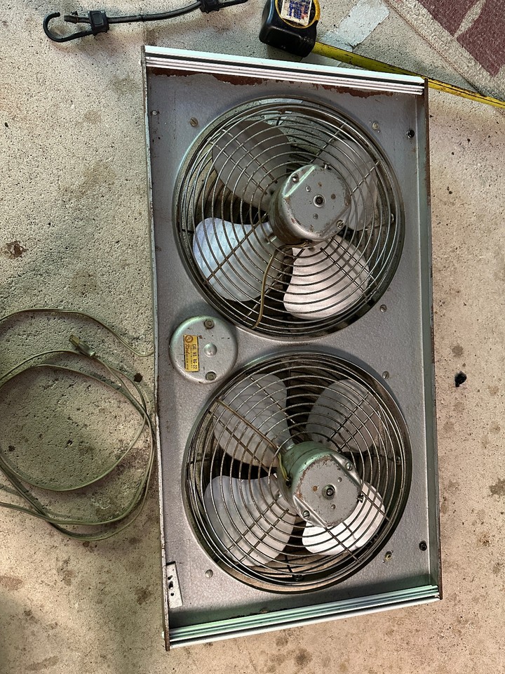 Kord Mfg inc. vintage duel head fan 16.5" x 30" great condition | eBay