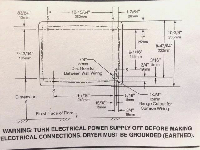 BOBRICK B700 B-700 208-240V 9-10A Aircraft Automatic Hand Dryer Surface ...