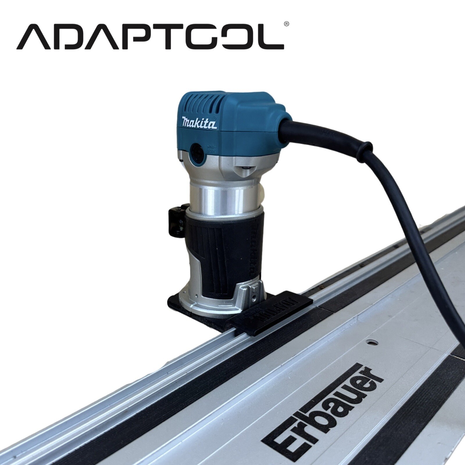 Makita RT0700CX Router Trimmer Adapter To Erbauer Guide Rail Track ...