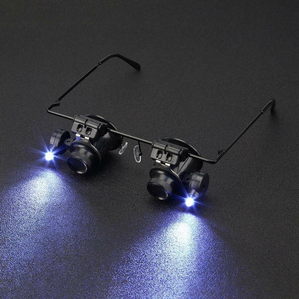 20X Magnifier Magnifying Eye Glass Loupe Jeweler Watch Repair Kit W ...