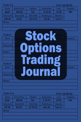 Stock Option Trading Journal: The Best Stock Option Logbook For Traders. | eBay