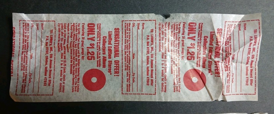 Vintage 10 cent 5th Avenue Wrapper Luden's w/ Special Offer Double Bar ...