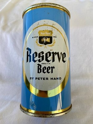 FLAT TOP BEER CAN EMPTY RESERVE BY PETER HAND 113-34 CHICAGO ILLINOIS ...
