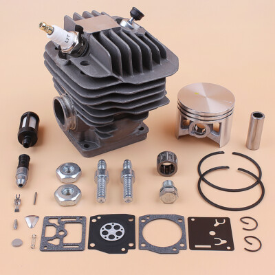 Cylinder Piston 12mm Pin Carb Kit Fit Stihl MS440 044 Chainsaw Bar Stud ...