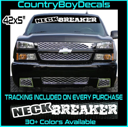 NECK BREAKER 42" Vinyl Decal Sticker Diesel Truck JDM Car Hated ...