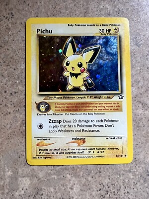 2000 Pokémon TCG Pichu Neo Genesis 12 1st Edition Holo Rare | eBay