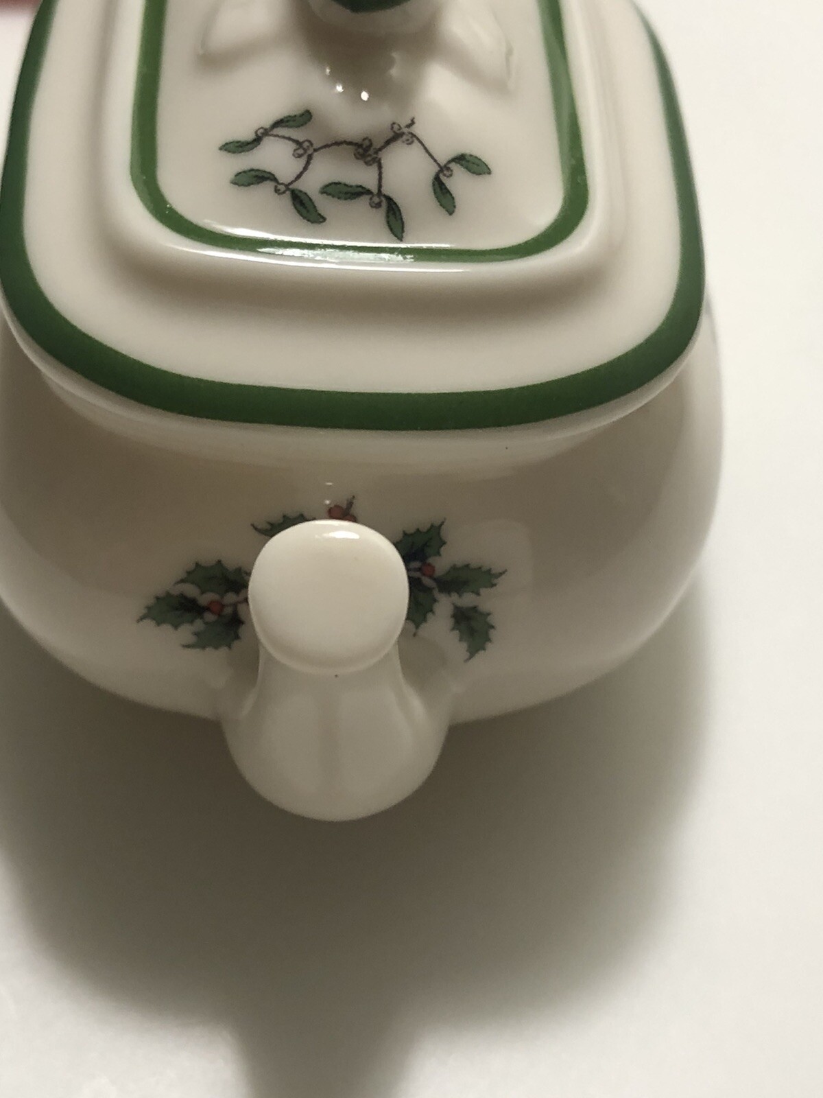 SPODE CHRISTMAS TREE TEAPOT ORNAMENT MINT CONDITION HARD TO FIND IN ...
