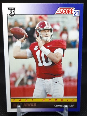 🔥 2021 Score Mac Jones 1991 Throwback Rookie Card RC #TB9 Patriots ...