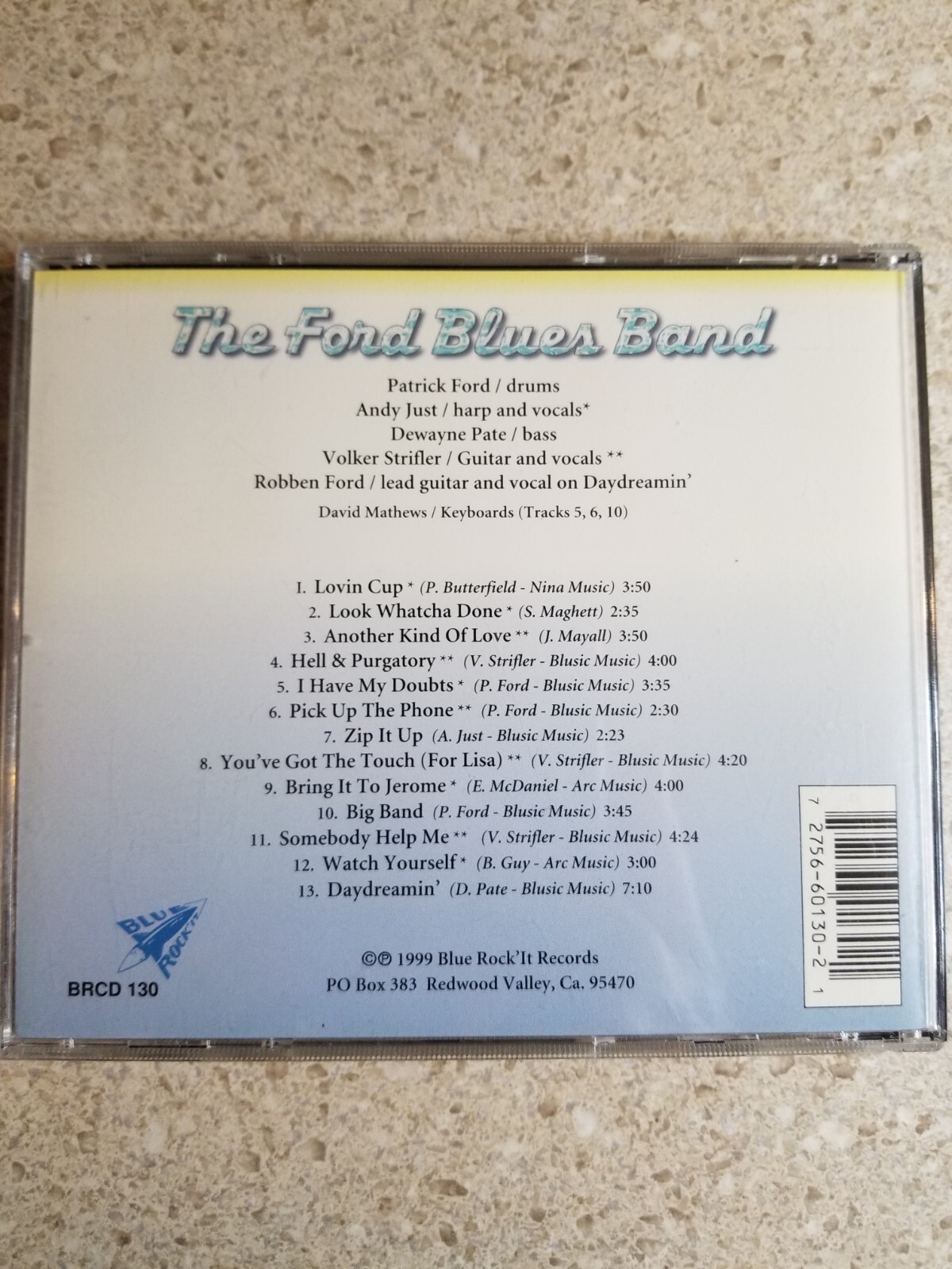 1999 by The Ford Blues Band (CD, Jan-2005, Blue Rock'It) 727566013021| eBay