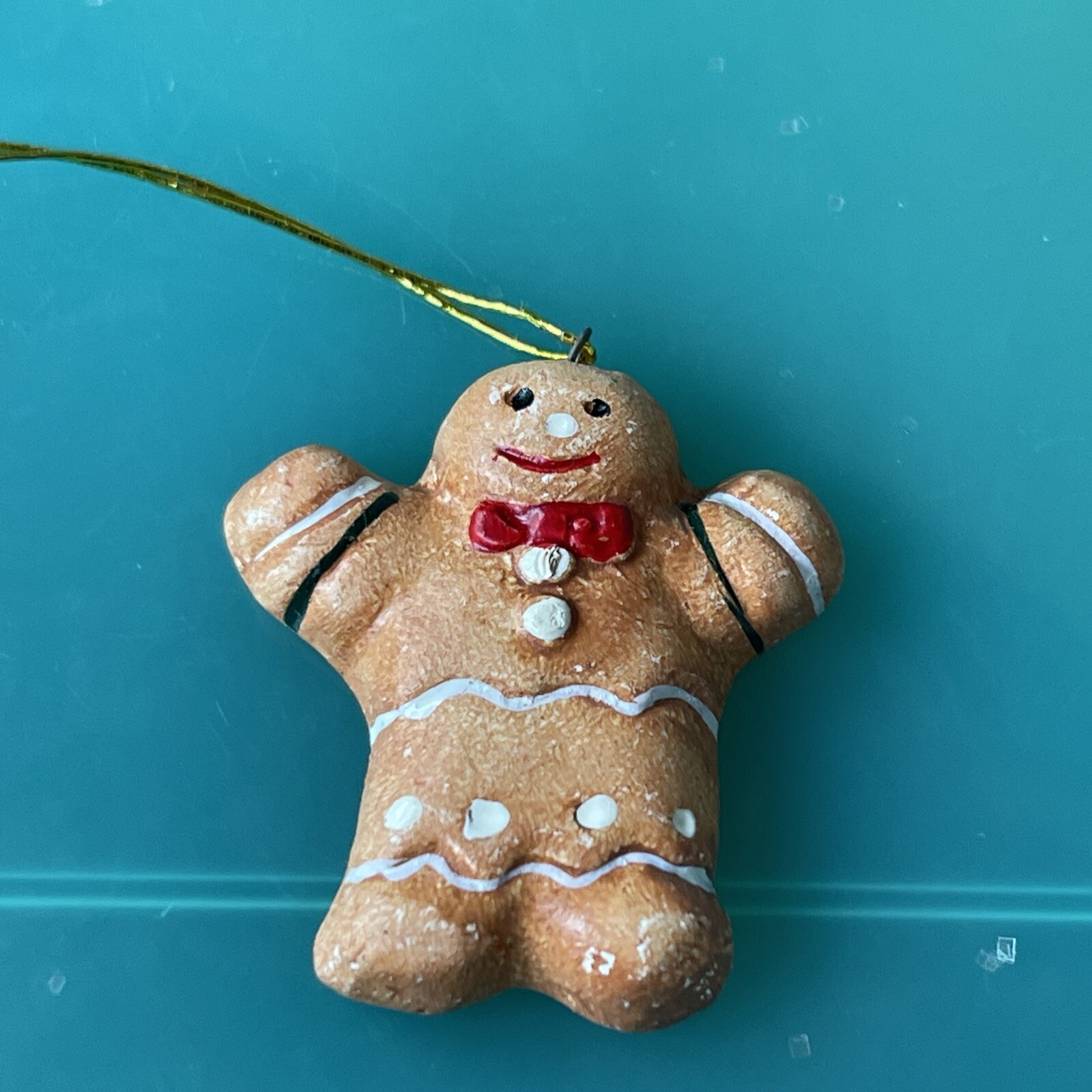 Vintage 1“ Resin Gingerbread Man Christmas Ornament | eBay