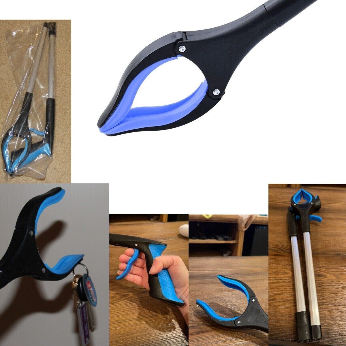 Heavy Duty Grabber Tool Industrial Pick Up Stick Hand Grip Reach Trash ...