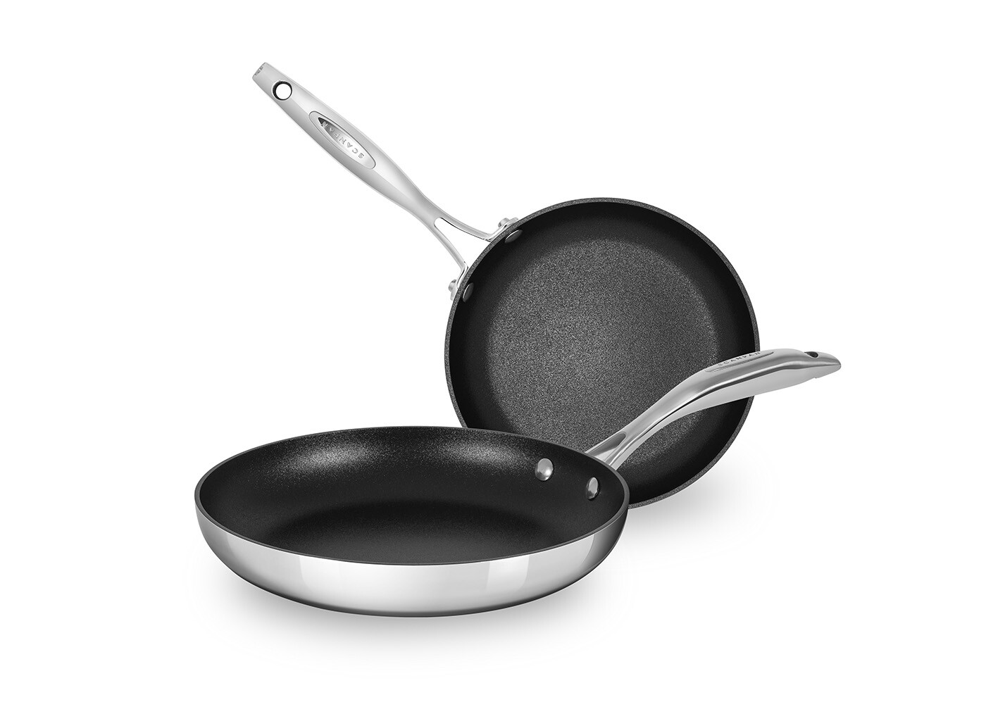 Scanpan Haptiq Stainless Steel Nonstick 8-Inch & 10.25-Inch Fry Pan Set ...