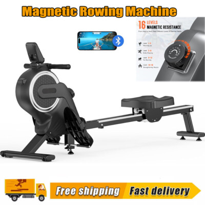 Magnetic Row Rowing Machine Rower 16 Levels Cardio Home Gym Exercise ...
