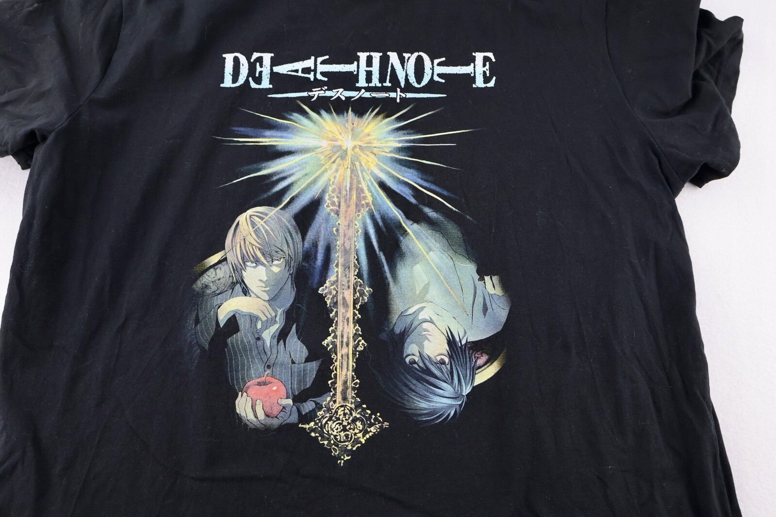 Death Note Shirt Mens Size XXXL 3XL Black Short Sleeve Cotton Anime ...