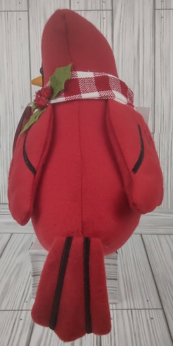 Cardinal Red Bird Christmas Tree Topper Figurine Ornament Nature ...