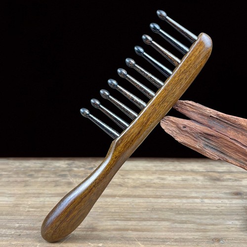 1PC Natural Wood Comb Convenient Head Scalp Massage Comb Wide Tooth ...