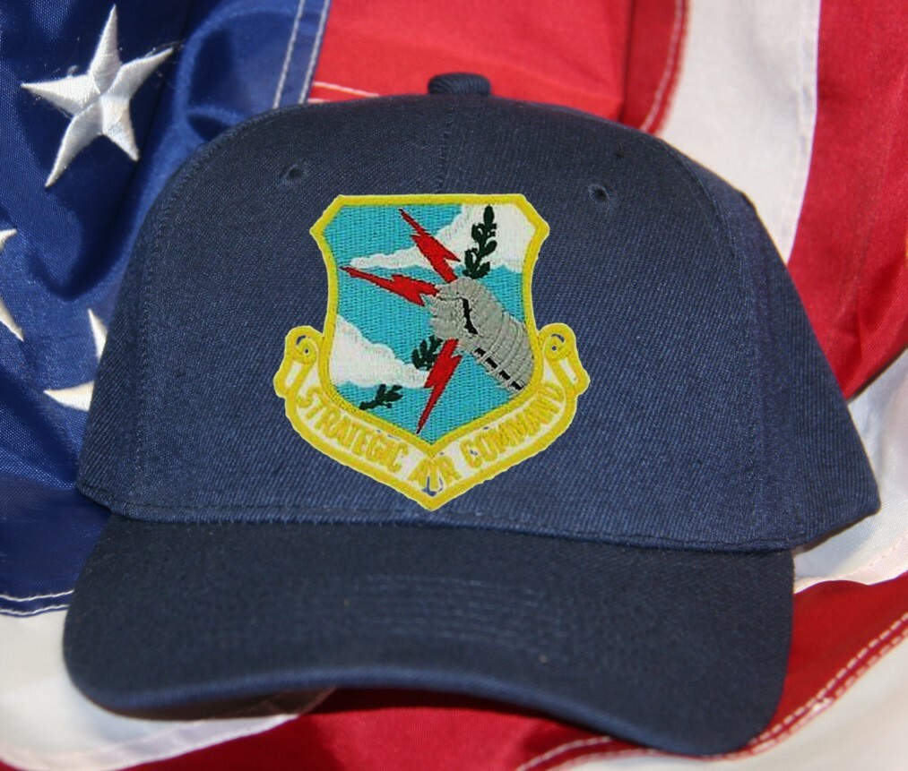 STRATEGIC AIR COMMAND HAT PATCH CAP SAC OFFUTT AFB B2 B1 B17 B52 US AIR ...