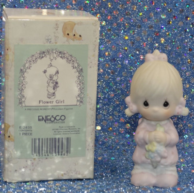 1983 PRECIOUS MOMENTS FIGURINE JONATHAN & DAVID FLOWER GIRL (b6) | eBay