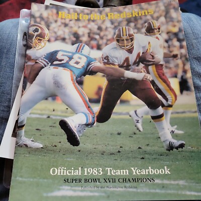 1983 Washington Redskins Official Team Yearbook. SB 17 champs | eBay
