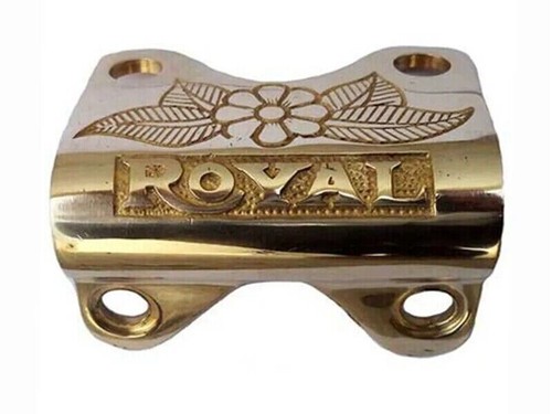 Brass Handle Bar Clip Clamp & Bolt For Royal Enfield Bullet AES | eBay