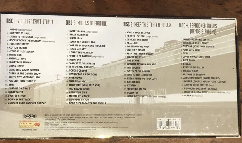 The Doobie Brothers Long Train Runnin' 1970-2000 -4 CD Box Set 78 Songs ...