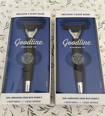 GOODLINE Grooming Co. 5-blades Razor Black Hande ~ LOT of 2 NIP | eBay