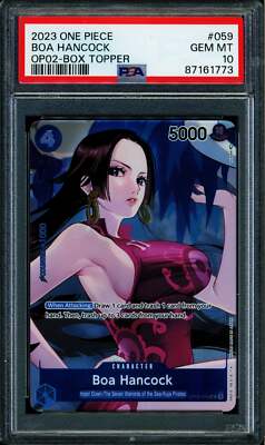 Boa Hancock - OP02-059 - PSA 10 - Box Topper - OP02 - One Piece - 61773 | eBay