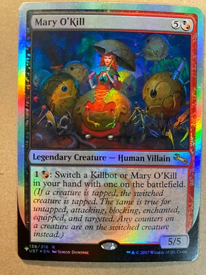 MTG 1x FOIL Mary O'Kill Unfinity the List Magic the Gathering Card x1 ...