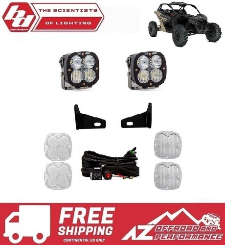 Baja Designs XL80 A-Pillar Ditch LED Lights Kit w/ Brackets for 17-24 ...