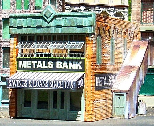 Downtown Deco HO Scale Metals Bank Building Craftsman Kit + Free Bonus ...