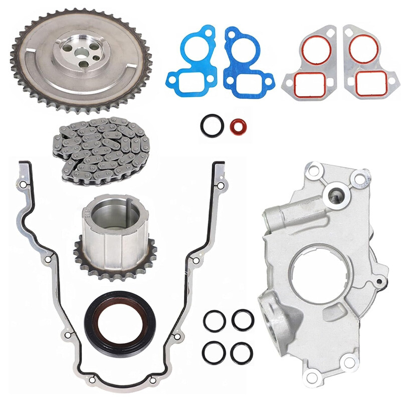 M295 High Volume Oil Pump Kit w/ Gaskets & Timing Chain Fit For GM LS 5 ...