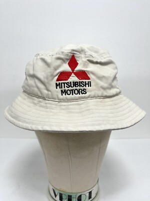 Vintage Mitsubishi Bucket Hat White | eBay