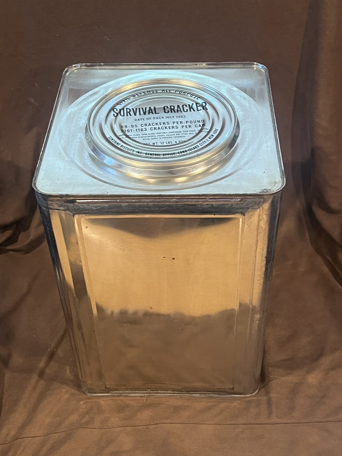 SEALED Vintage 1962 Civil Defense Survival Ration Cracker Box Of Two ...