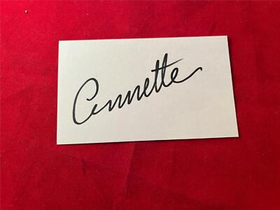 Original Mickey Mouse Club ANNETTE FUNICELLO Signed Index Card ...