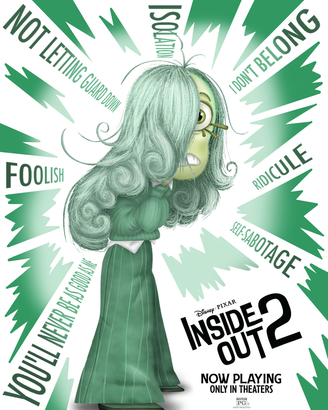 Fanmade Disney Pixar Inside Out 2 Shame Scrapped Emotion Poster | eBay