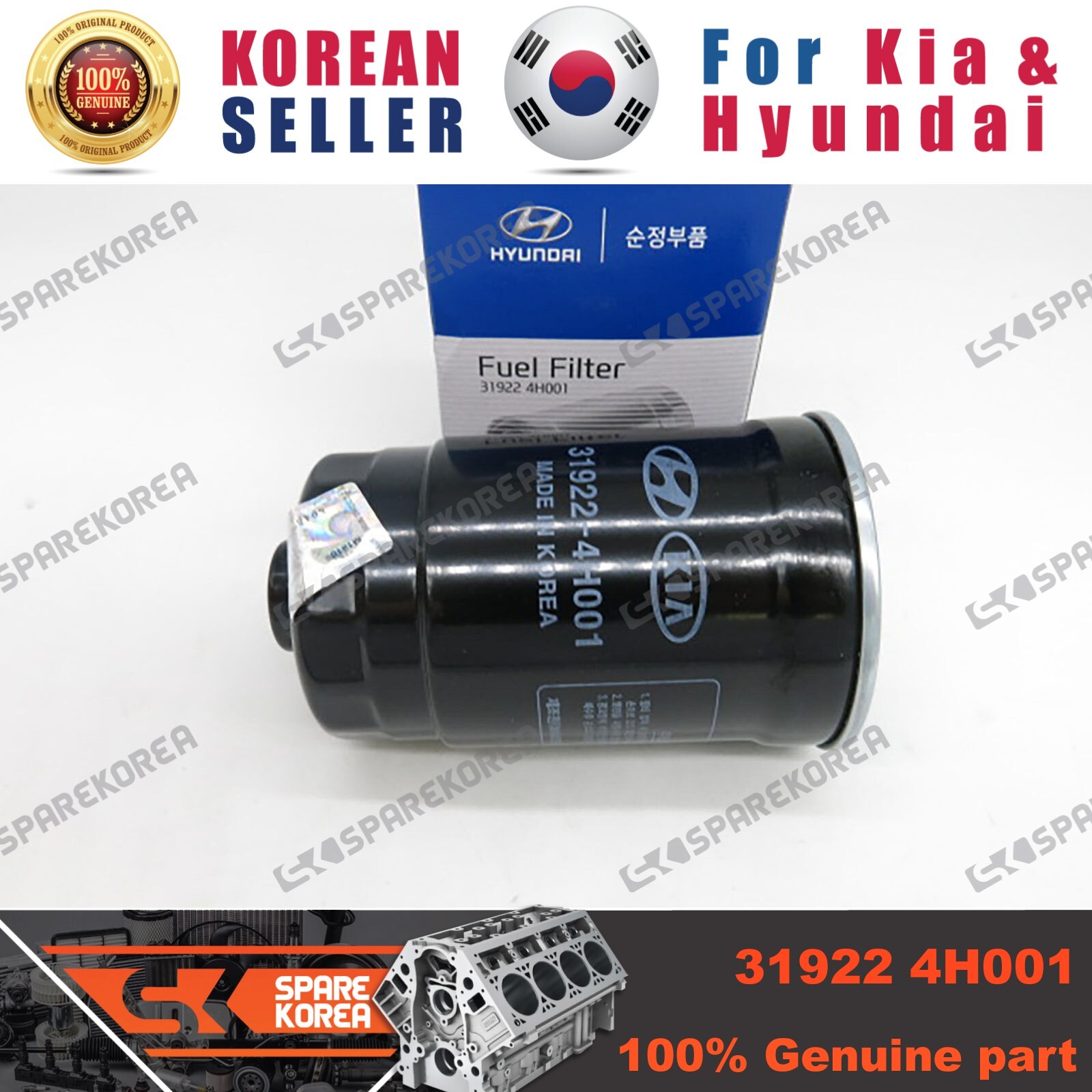 Genuine/OEM 319224H001 FILTER CARTRIDGE for Hyundai Grand Starex | eBay