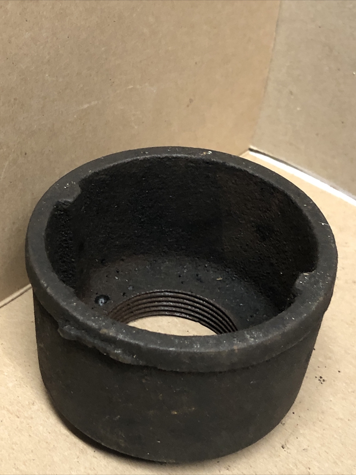 1 1/2 TAPPED Adapter-3"x1 1/2" Tapped adapter USA-NO-HUB/DWV-CAST IRON ...