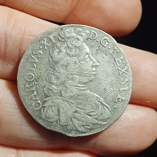 Rare 1693 2 Mark Sweden Silver Coin Charles XI | eBay