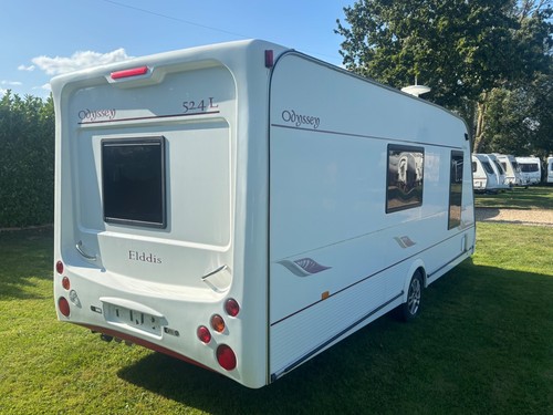 2006 ELDDIS ODYSSEY 524L 4 BERTH SINGLE AXEL CARAVAN L SHAPE SEATING | eBay UK