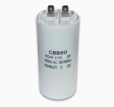 CBB60 Motor Run Capacitor 40uF, 450VAC, 50/60Hz 40/85/21 | eBay