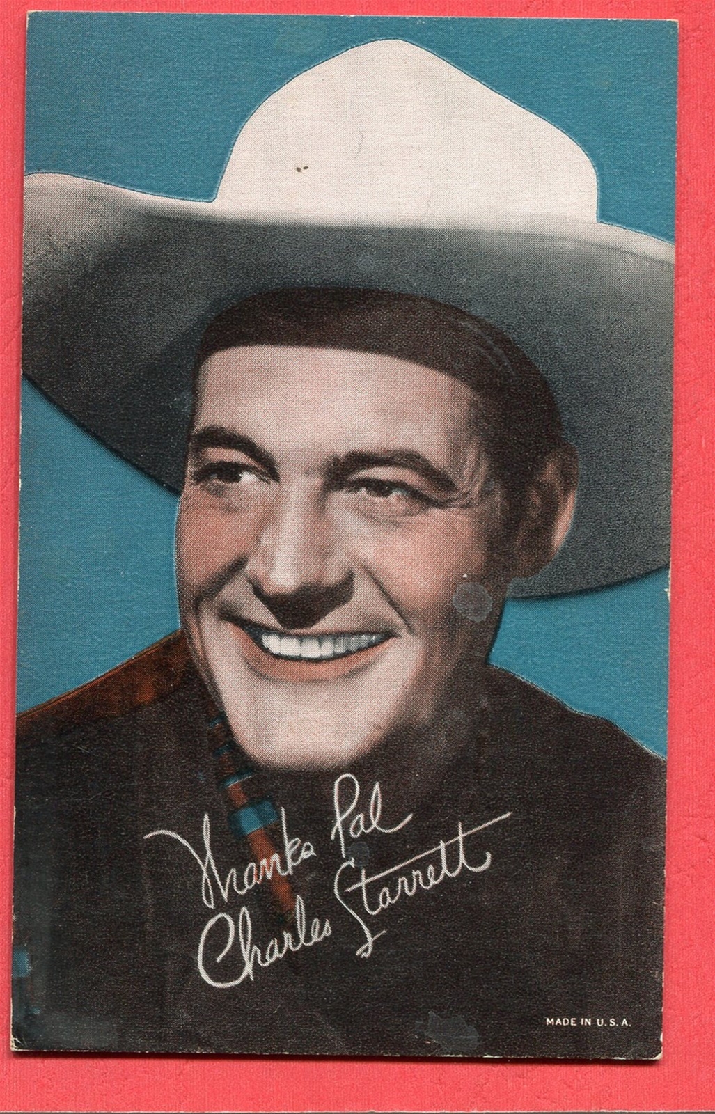 1940's Color Western Exhibit Card CHARLES STARRETT - The Durango Kid | eBay