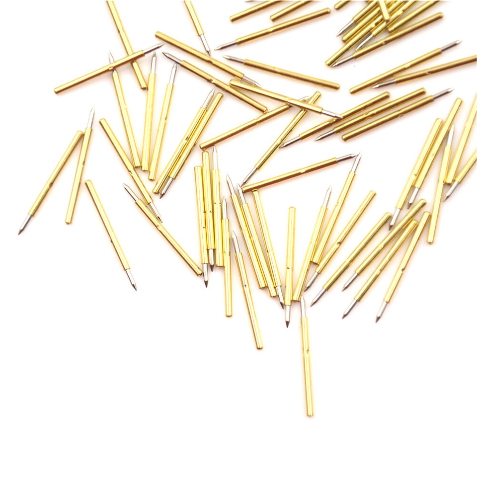 100pcs P75-B1 Dia 1.0mm Cusp Spear Spring Loaded Test Probes Pogo Pins ...