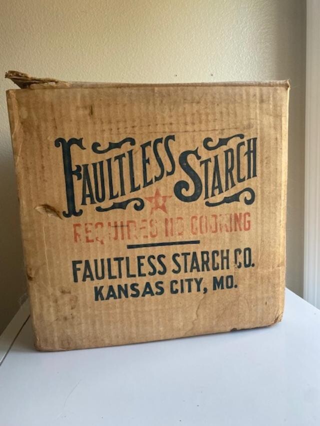 Faultless Starch Box Vintage Laundry Shipping box 1930s | eBay