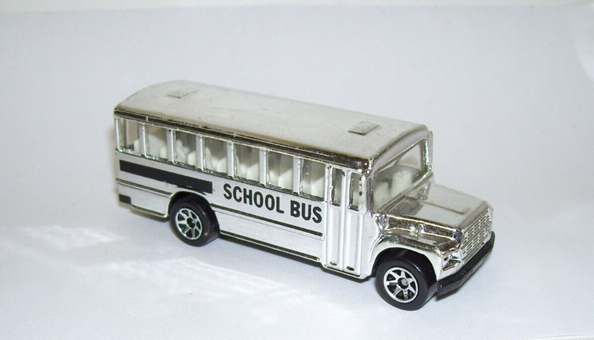 1988 Hot Wheels Silver School Bus | eBay
