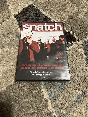 Snatch (DVD, 2000) New Sealed Brad Pitt, Jason Statham High Octane ...