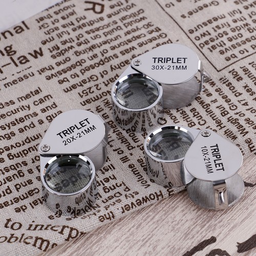 Triplet Diamond Glass Magnifying Magnifier Jeweler Eye Jewelry Loupe ...
