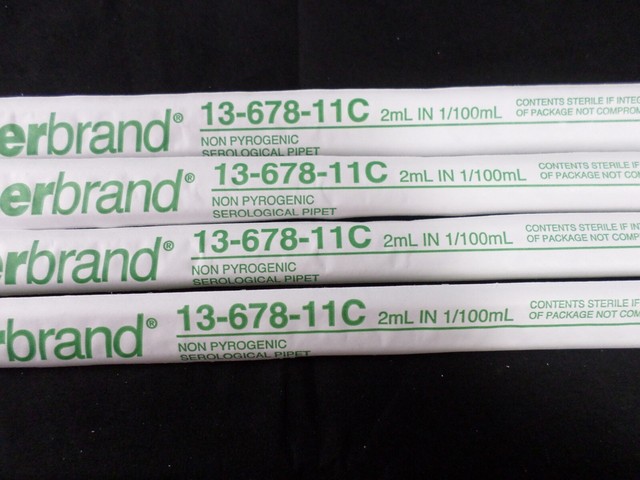 Fisherbrand 13-678-11c 2ml Serological Pipet Nonpyrogenic Sterile 50pk ...