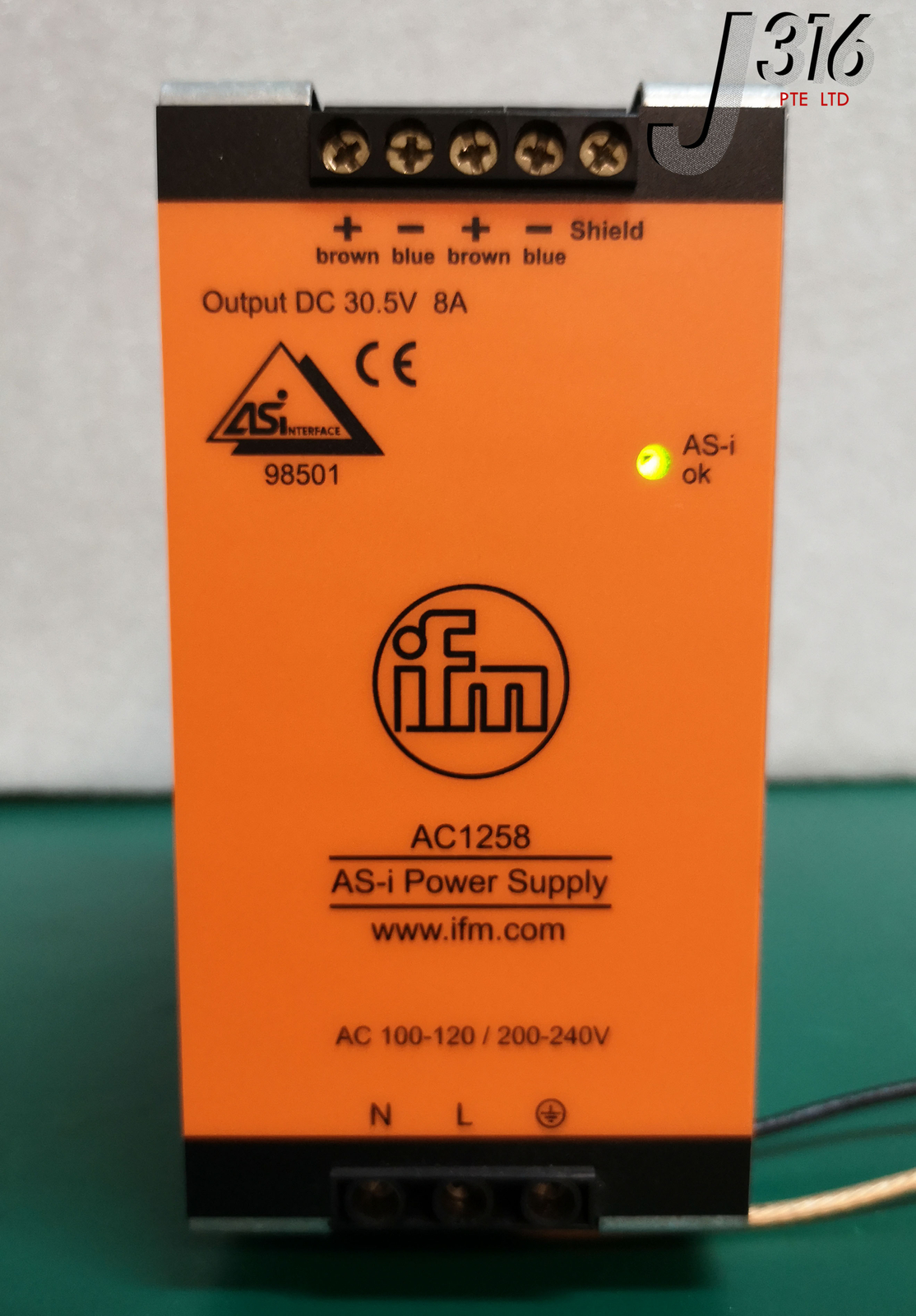 8203 IFM AS I POWER SUPPLY,I/P 100-240V/200 - 240V, O/P 30.5VDC 8A ...