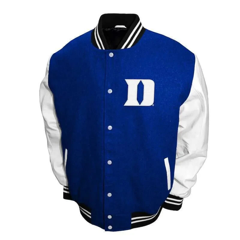 Duke Blue Devils Graduate Varsity Full-Snap Wool Leather Men's ...